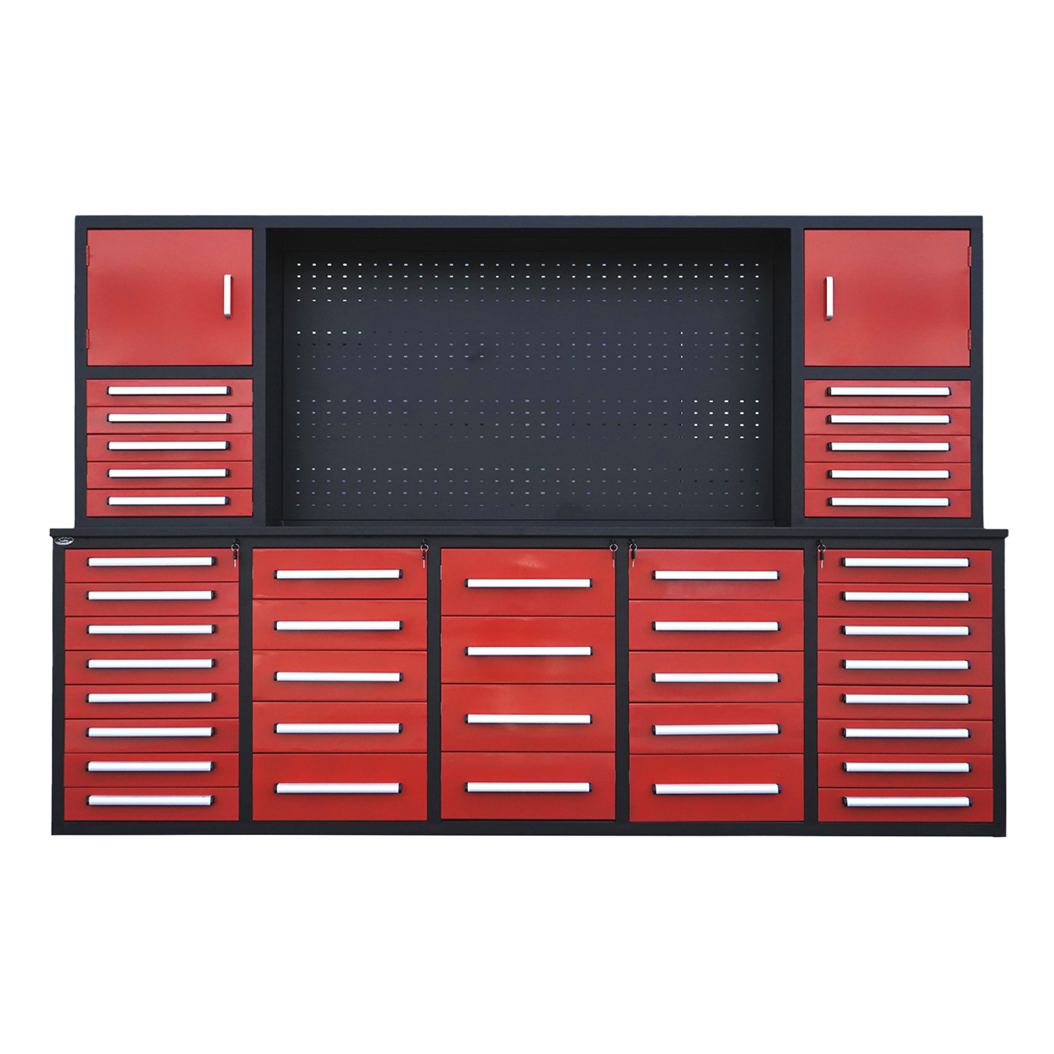 10' Storage Cabinet with Workbench (40 Drawers & 2 Cabinets)