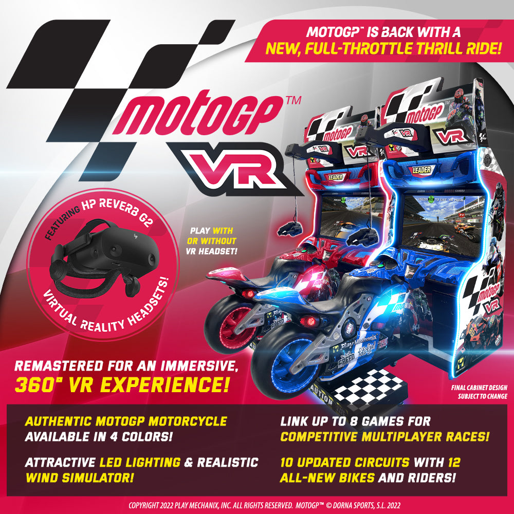 Raw Thrills MotoGP VR Arcade Game