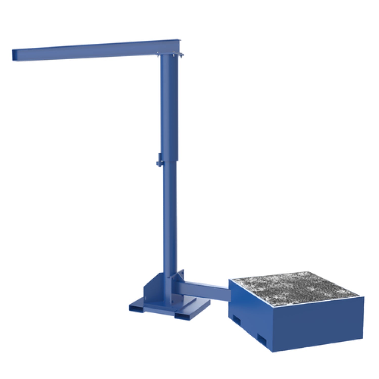 Vestil Steel Portable Offset Jib Crane with Filled Base 8 Ft. I-Beam 5