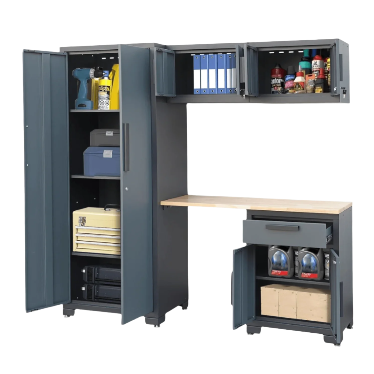 5-Piece Garage Storage Cabinet Set