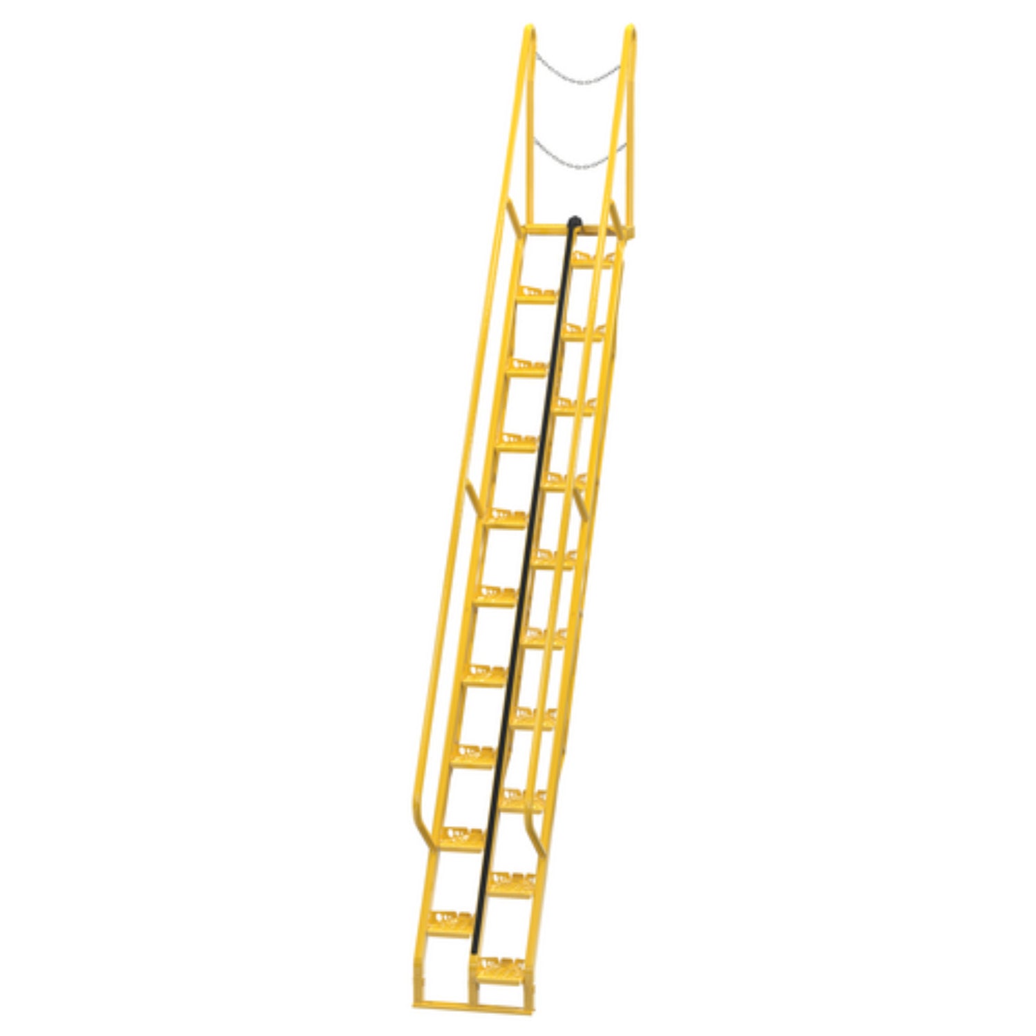 Vestil Steel Alternate Tread Stair 56 Degrees 106 In. x 23-1/2 In. x 1
