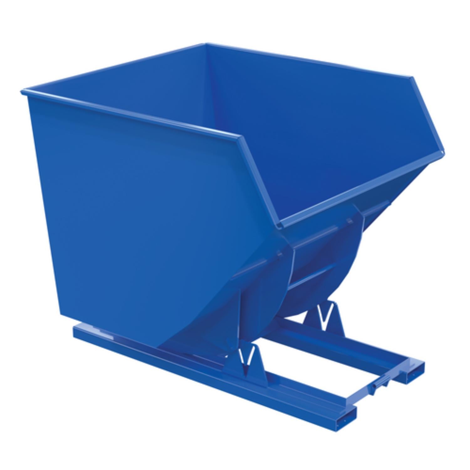 Vestil Steel Heavy Duty No Bump & Dump Hopper 4 Cubic Yard 6000 Lb. Ca