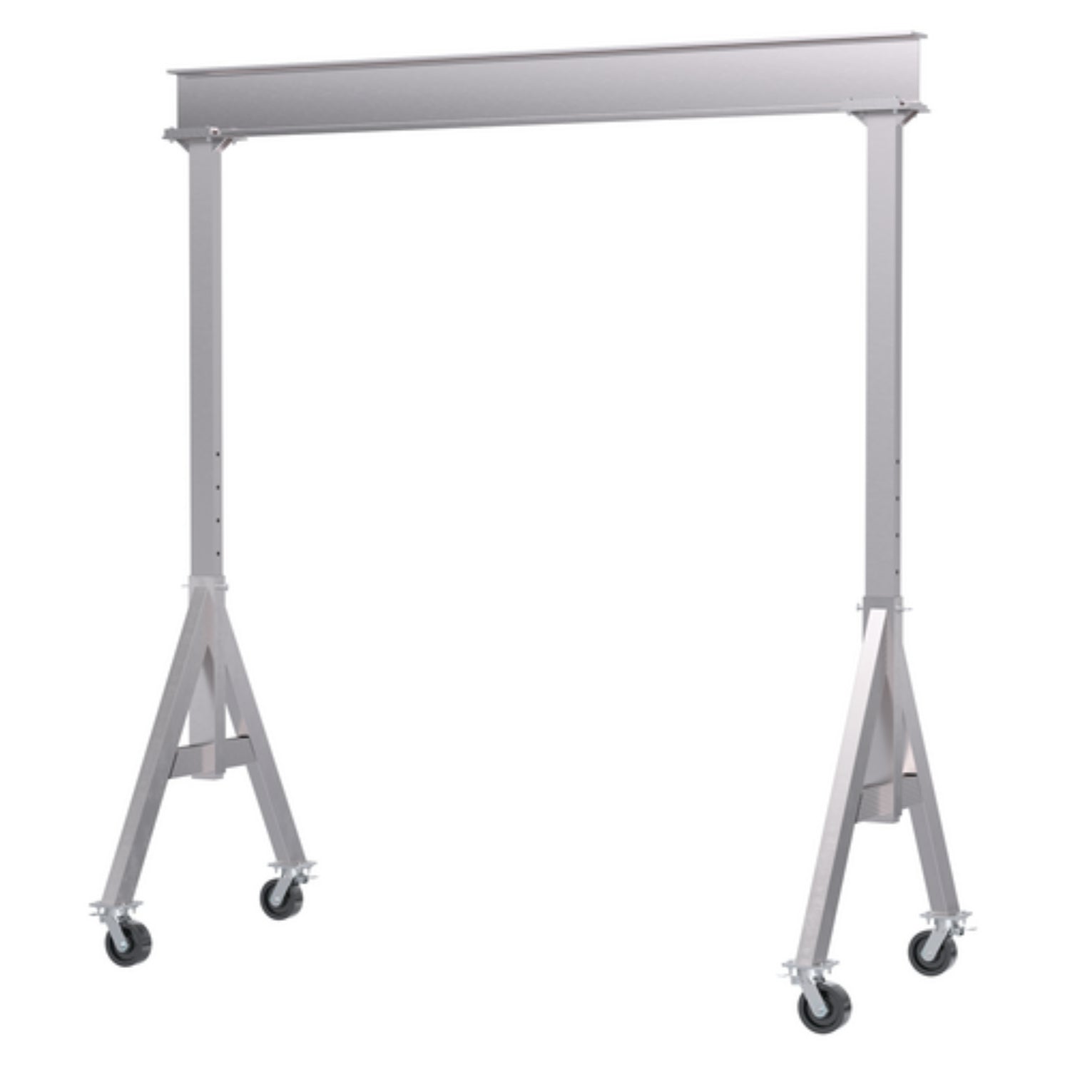 Vestil Aluminum Adjustable Height Gantry Crane with Total Locking Phen