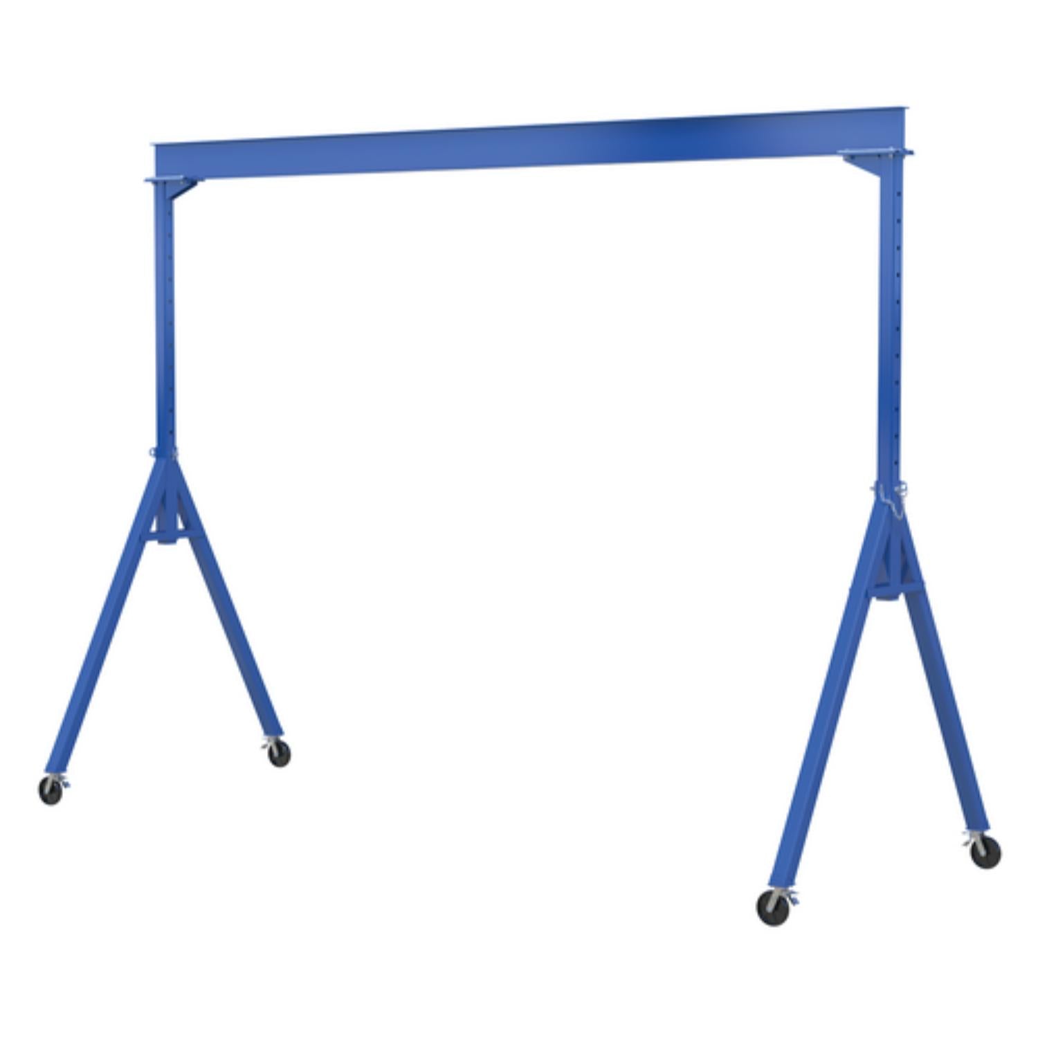 Vestil Steel Adjustable Height Gantry Crane with Total Locking Glass F