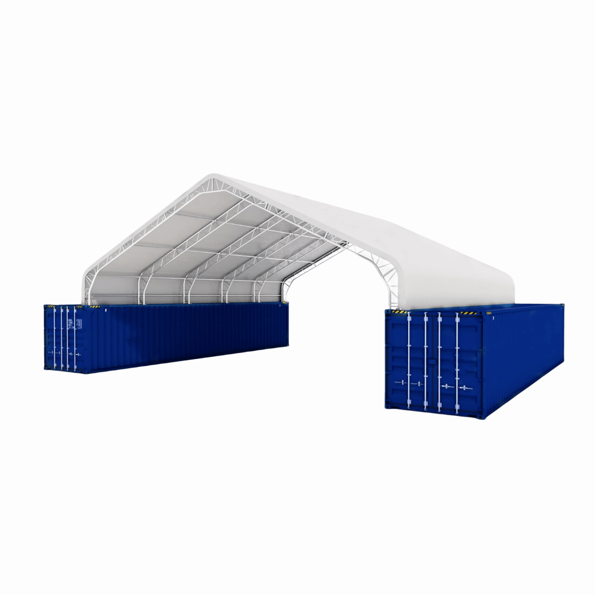 Gold Mountain 40'x40'x15' Double Truss Peak Container Canopy Shelter